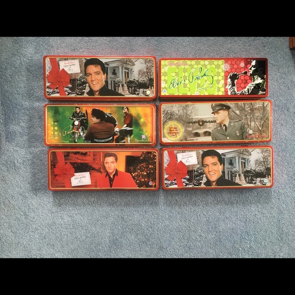 Russell Stover | Holiday | Elvis Presley Christmas Candy Tins Without ...